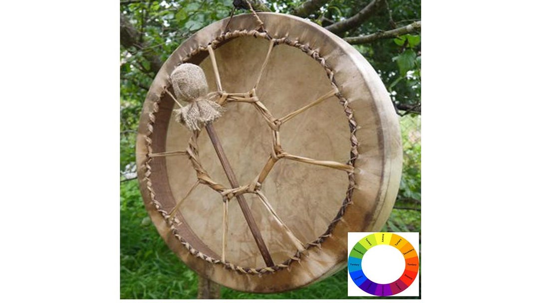 28" Inches Beautiful Handmade Dark Ages Hand Crafted Buffalo Skin ...