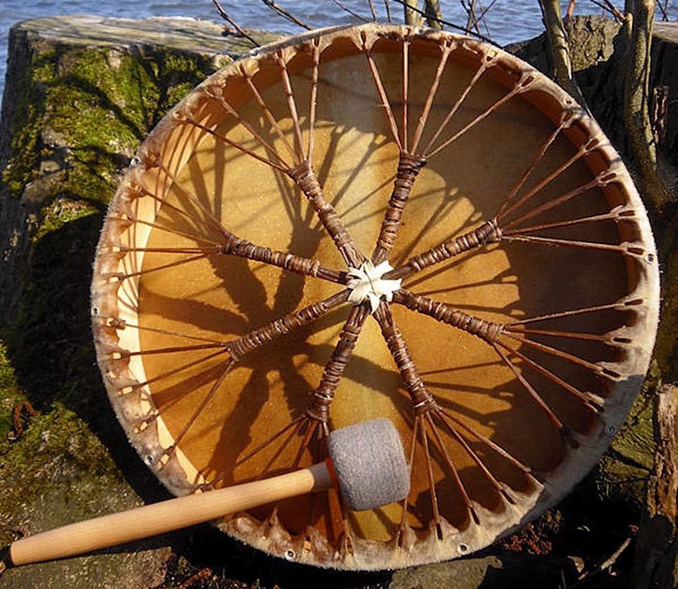 Native American Style Buffalo Hide Shaman Shamanic Tambor - Etsy