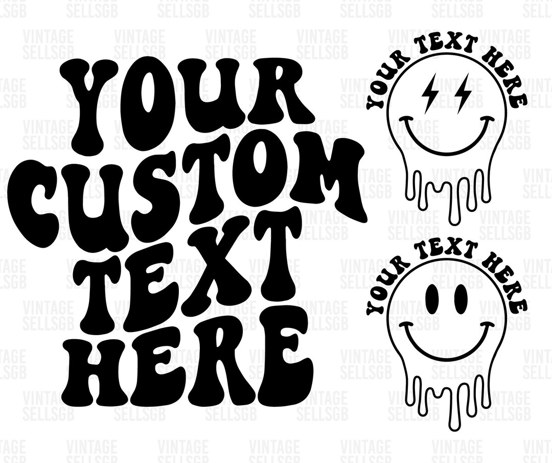 Custom Wavy Text Svg Custom Wavy Font Svg Custom Wavy Letters Svg ...