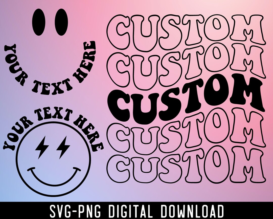 Letras onduladas reales svg, fuente apilada personalizada svg, fuentes ...