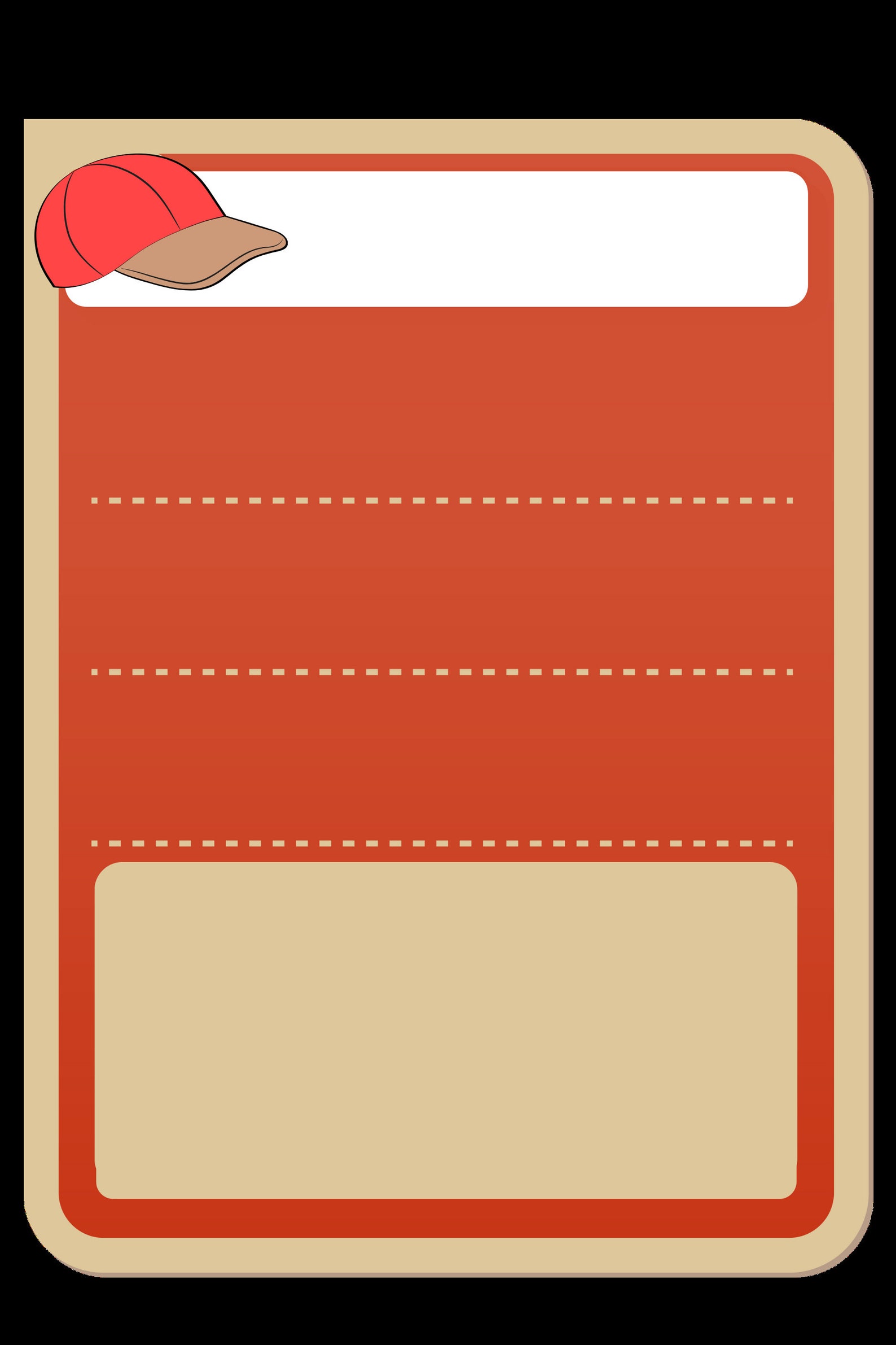 Baseball Card Template Digital Image Download - Etsy