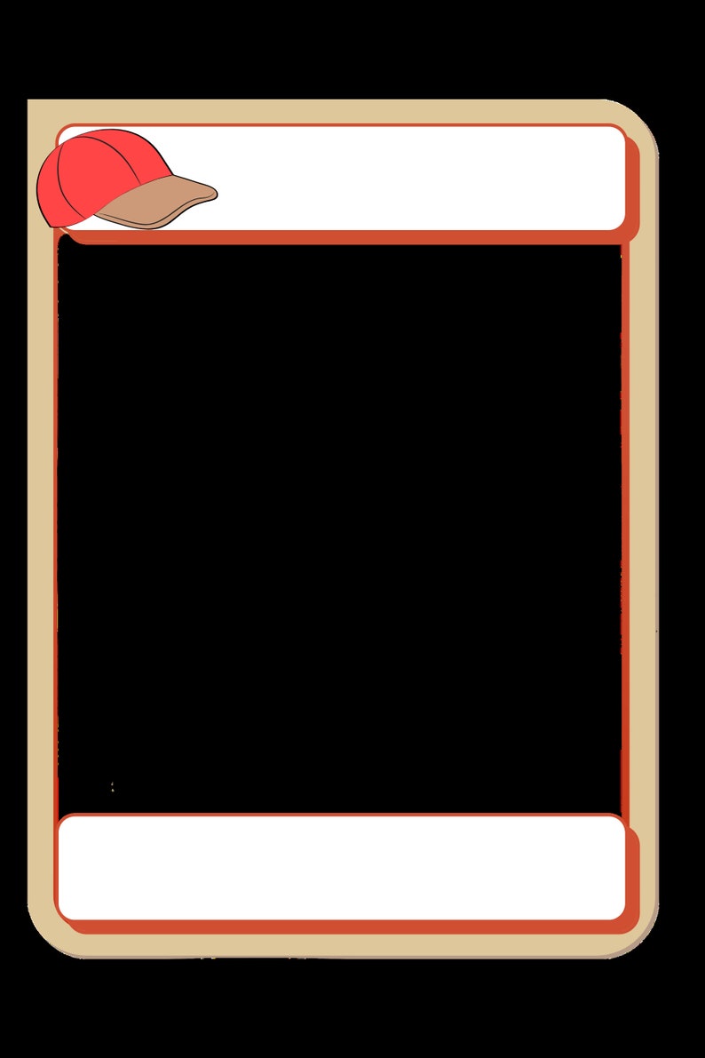 Baseball Card Template Digital Image Download - Etsy