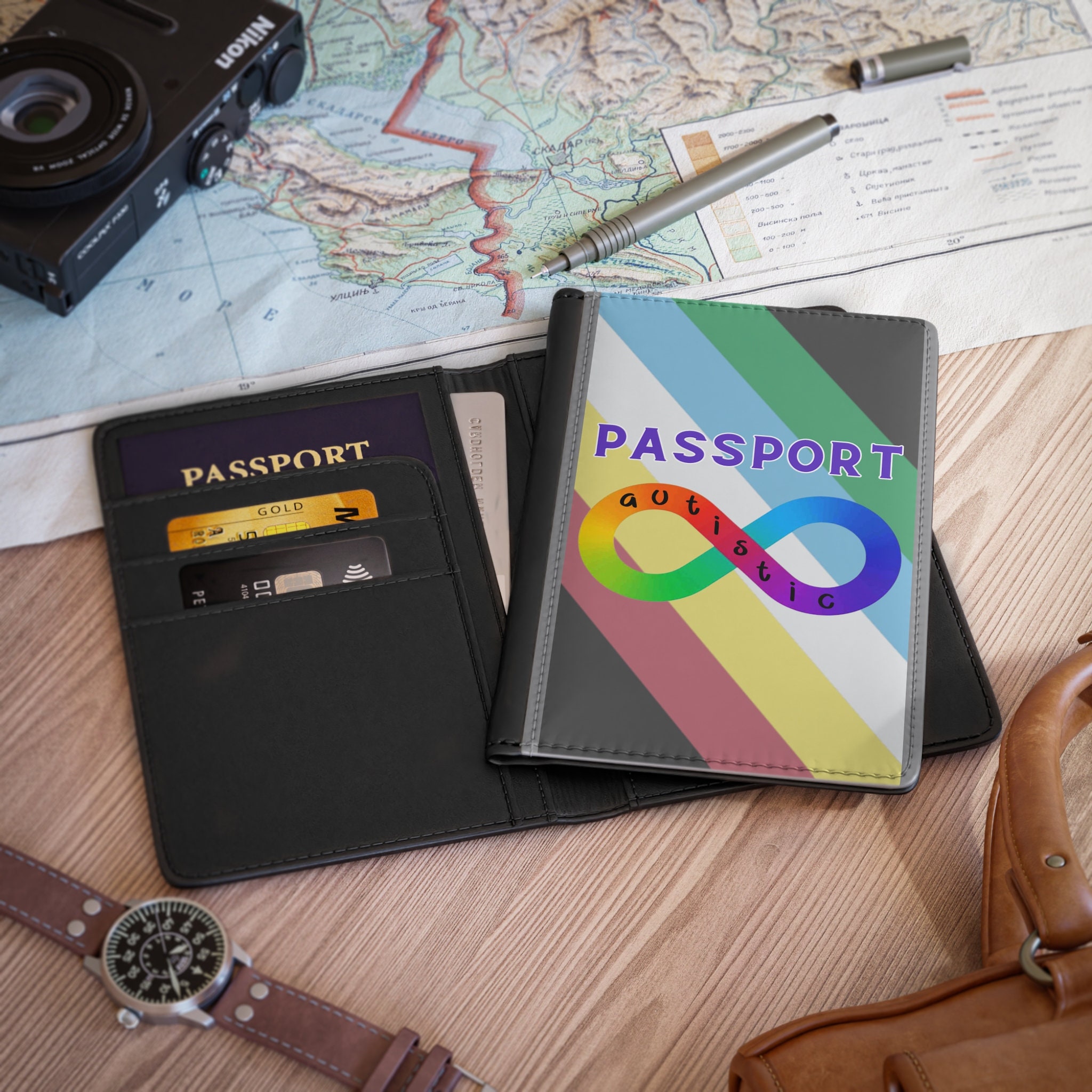 Autism Acceptance Disability Flag Neurodiversity Passport Cover - Etsy