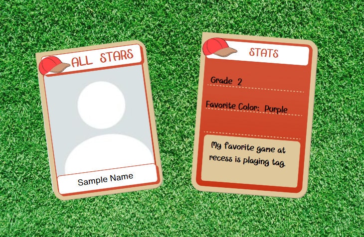 Baseball Card Template Digital Image Download - Etsy