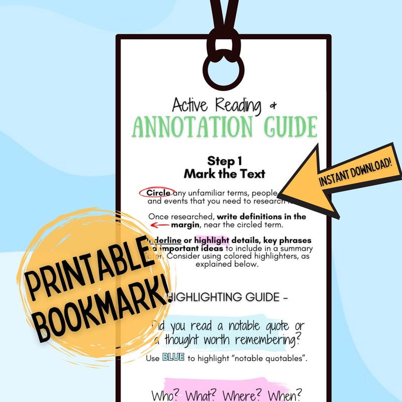 Book Annotation Kit - Etsy