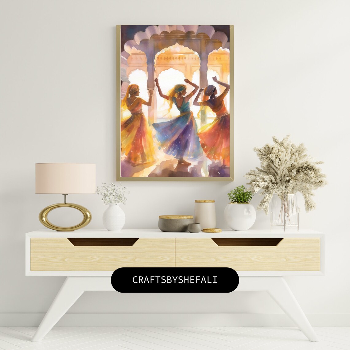 Indian Folk Art Indian Dancing Art Indian Painting Indian - Etsy