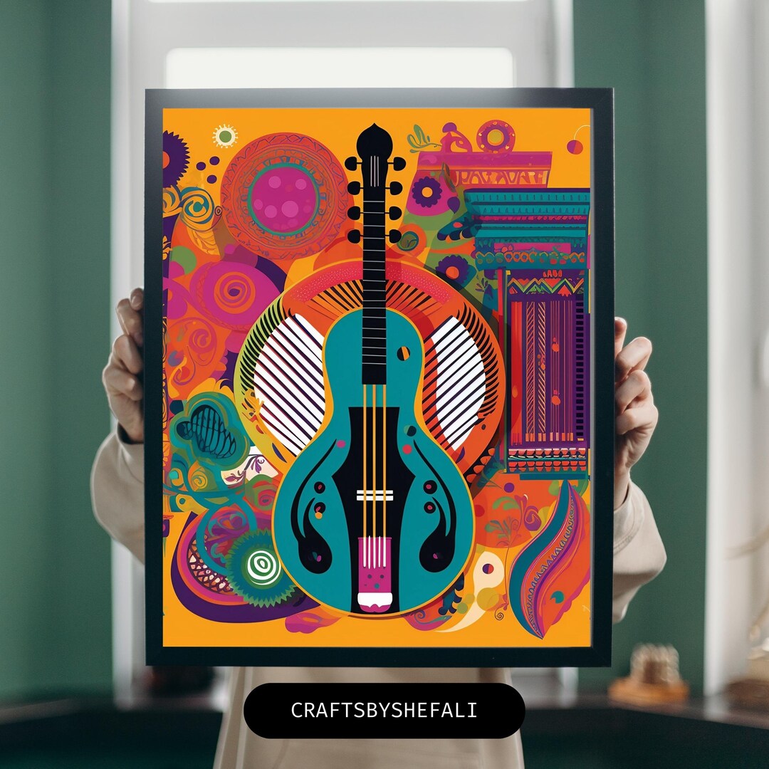 Indian Desi Wall Art Print Poster - Indian Music, Indian Pop Art, Desi ...