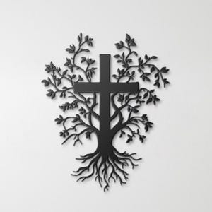 Faith-based Tree of Life Cross – Meaningful Christian Wall Decor Gift ...