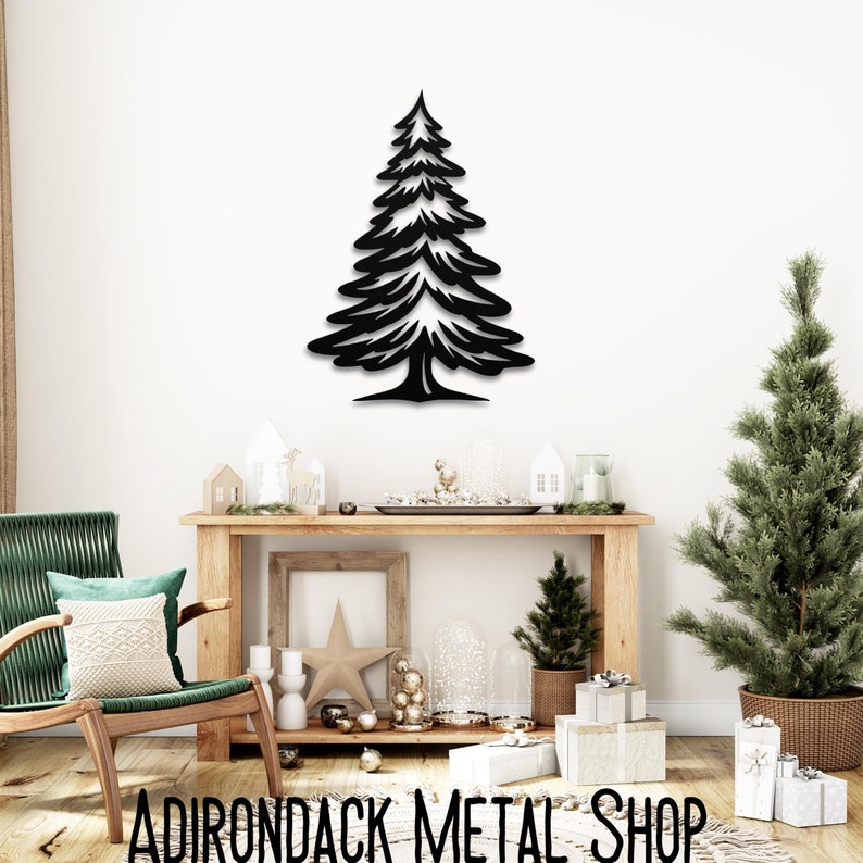 Farmhouse Christmas Tree, Metal Christmas Tree, Indoor/outdoor Metal ...