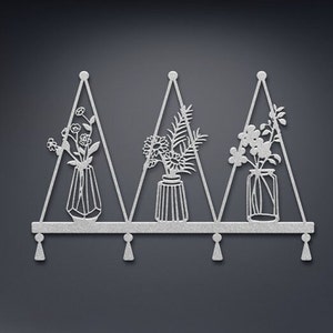Spring Flower Metal Wall Decor, Unique Design Flower Art, Home Decor ...
