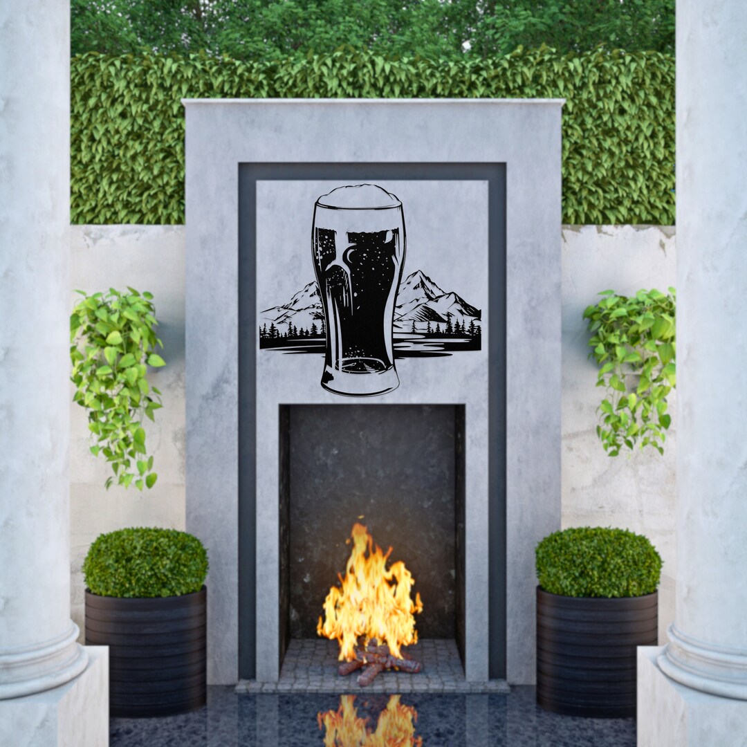 Bar Sign Serene Rocky Mountain Beer Metal Bar Sign, Indoor/outdoor Bar ...