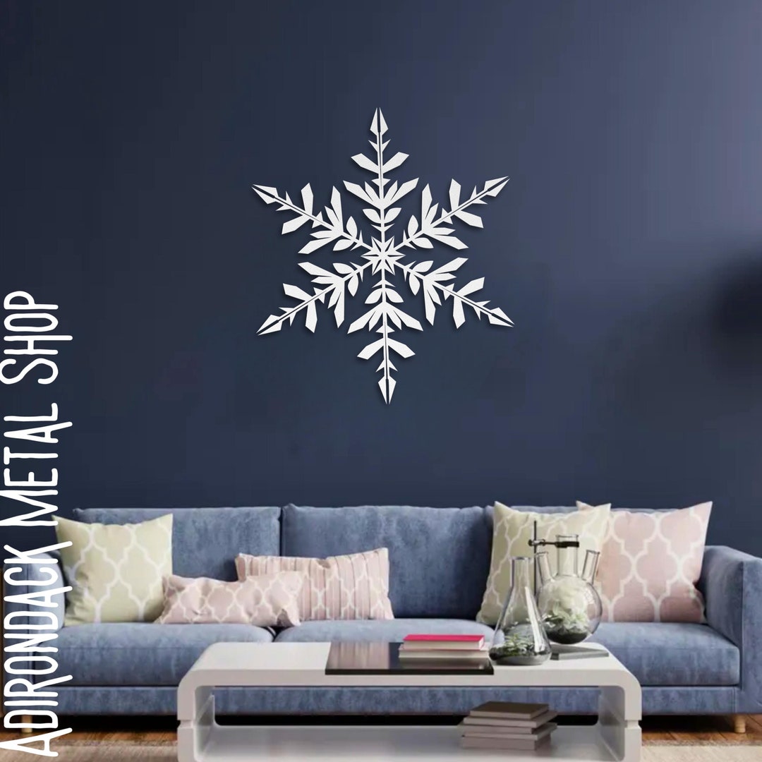Snowflake Large Indoor/outdoor Metal Heirloom Christmas Decoration ...