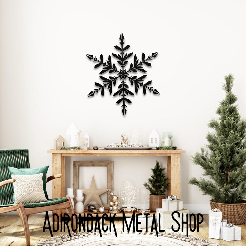 Snowflake Large Indoor/outdoor Metal Heirloom Christmas Decoration ...