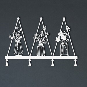 Spring Flower Metal Wall Decor, Unique Design Flower Art, Home Decor ...