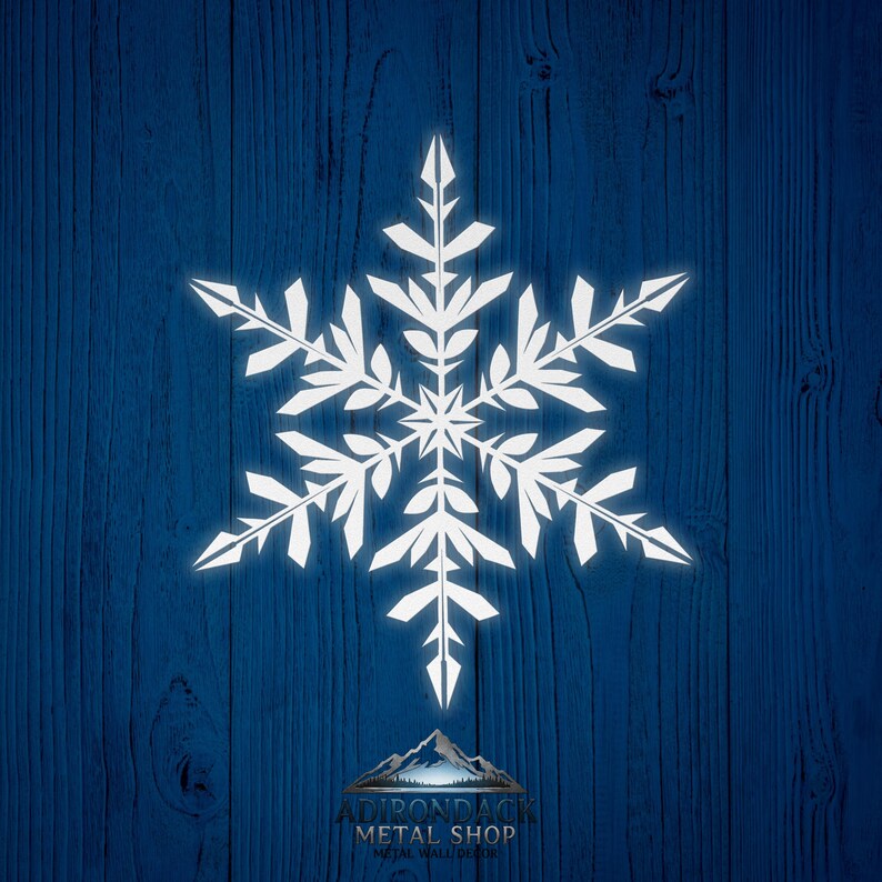 Snowflake Large Indoor/outdoor Metal Heirloom Christmas Decoration ...