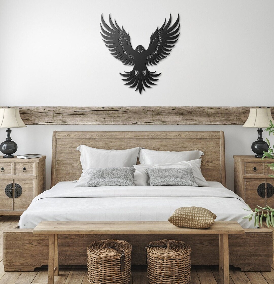Large Majestic Metal Eagle Wall Decor, Christmas Gift for Dad, Bird ...