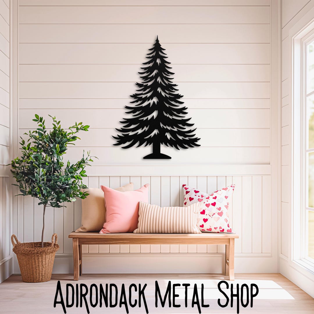 Christmas Tree Metal Christmas Tree Decor Hang Indoor/outdoor Metal ...