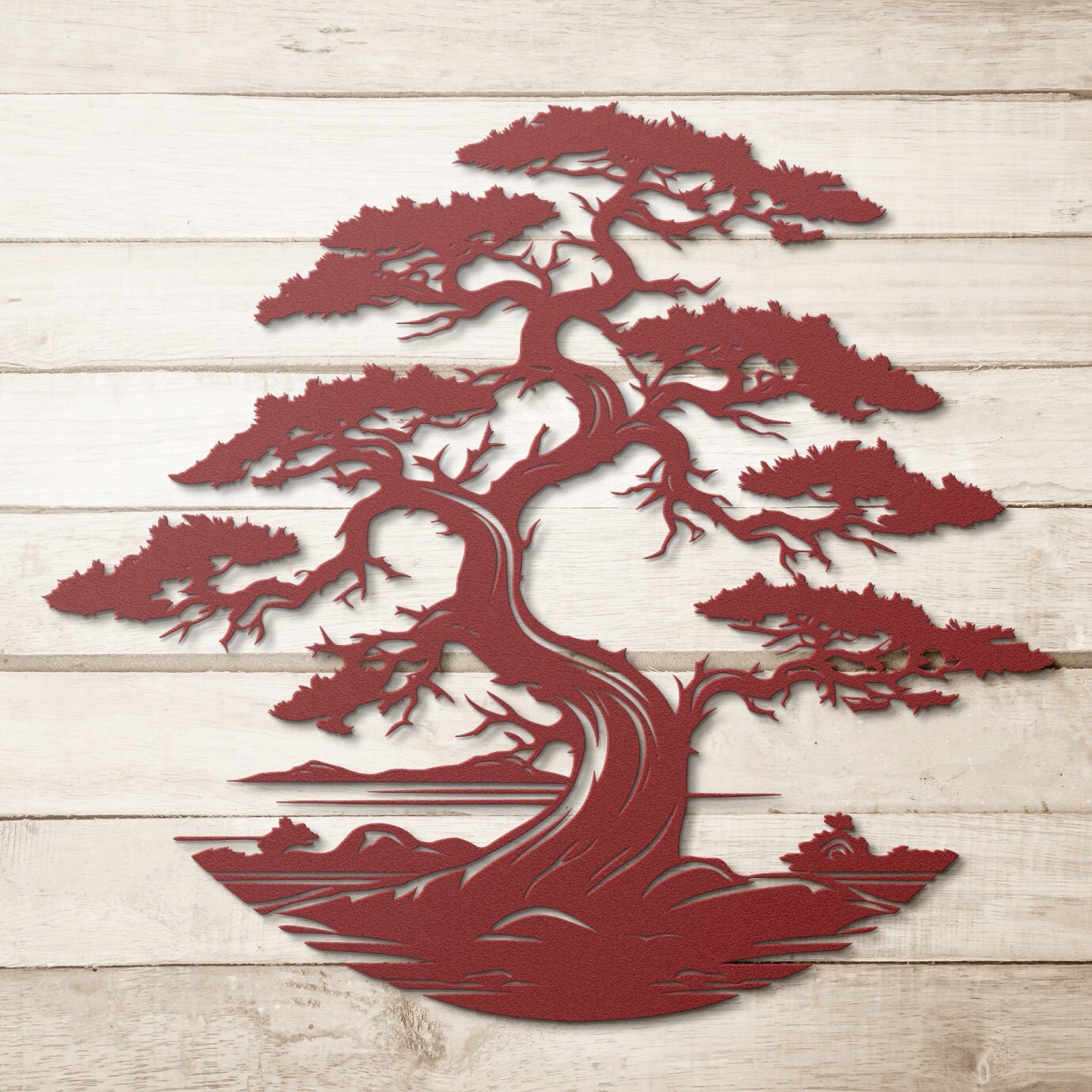 Metal Bonsai Wall Art, Nature Lover Gift, Fireplace Decor, Branc Decor ...