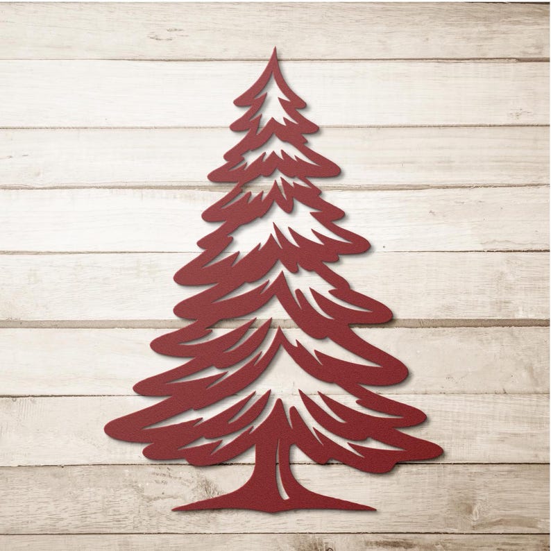Farmhouse Christmas Tree, Metal Christmas Tree, Indoor/outdoor Metal ...