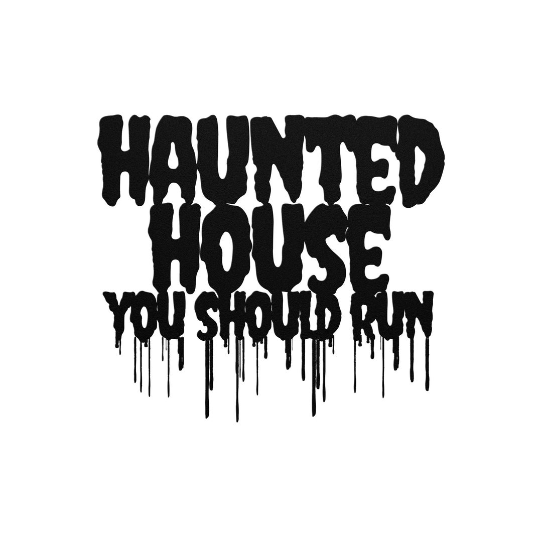 Haunted House Halloween Sign Halloween Decoration Indoor/outdoor Yard ...