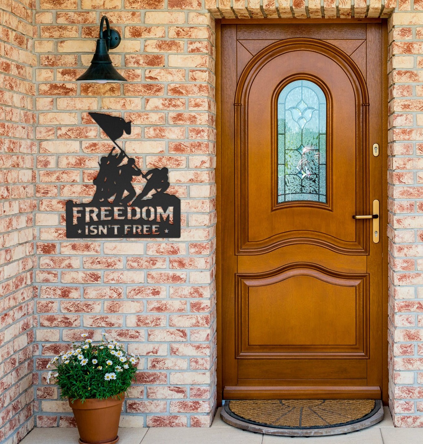 Metal Freedom Isn't Free Sign, Patriot Sign, Porch Decor, Patio Sign ...