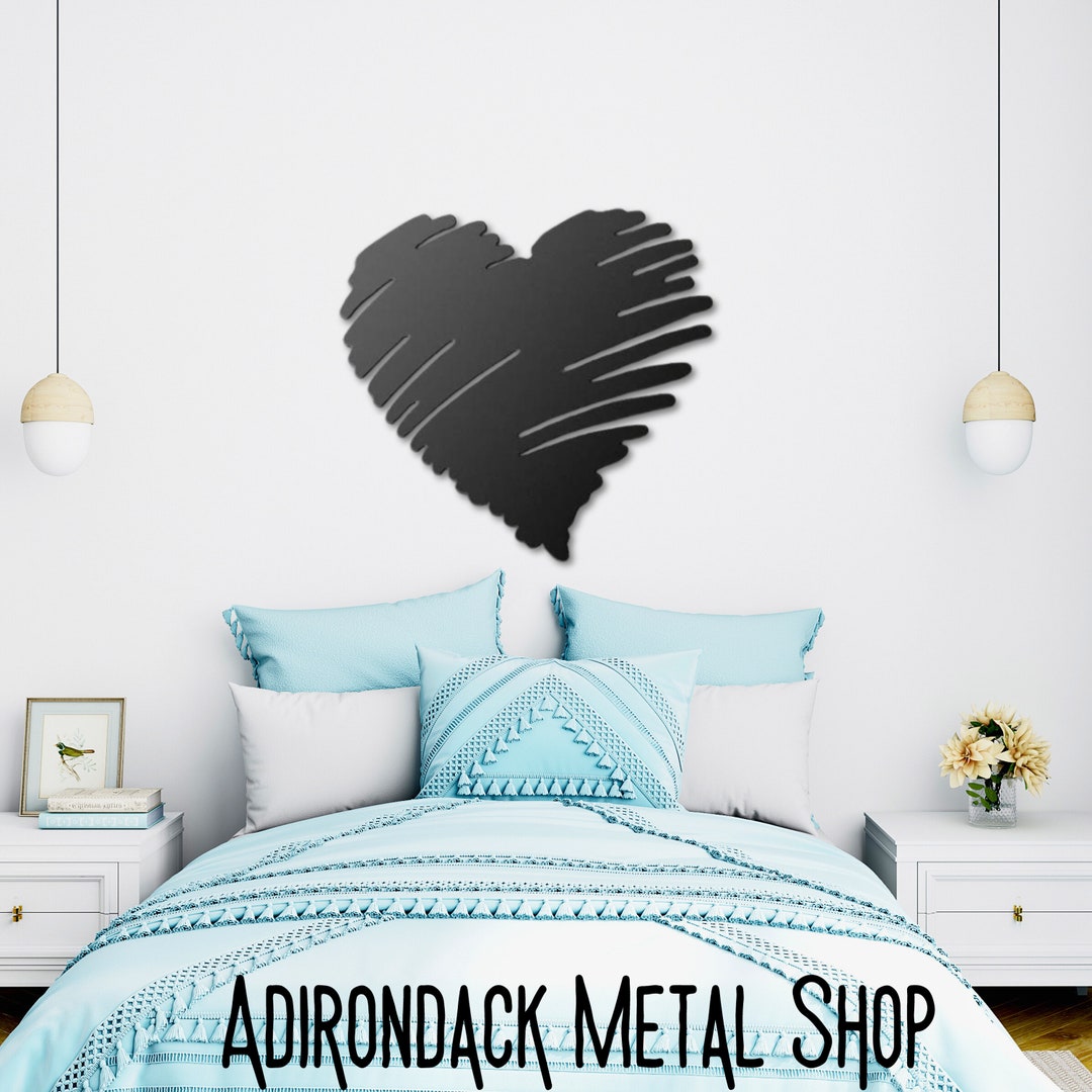 Metal Heart Die-cut Metal Indoor/outdoor Steel Heart, Valentine's Day ...