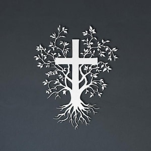 Faith-based Tree of Life Cross – Meaningful Christian Wall Decor Gift ...