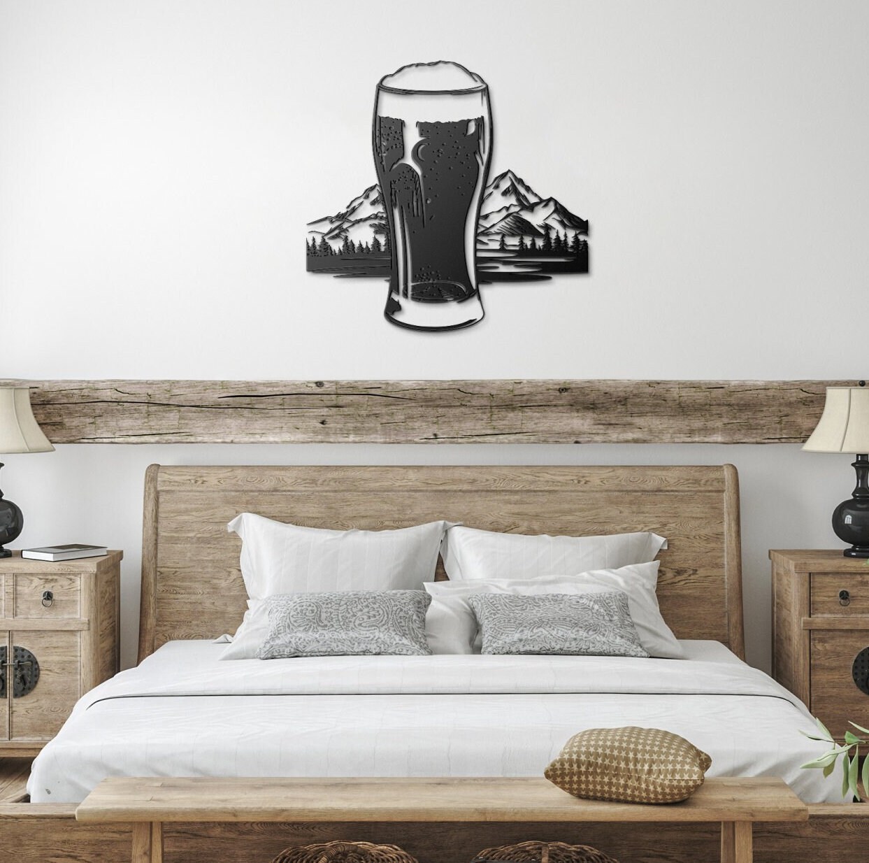 Bar Sign Serene Rocky Mountain Beer Metal Bar Sign, Indoor/outdoor Bar ...