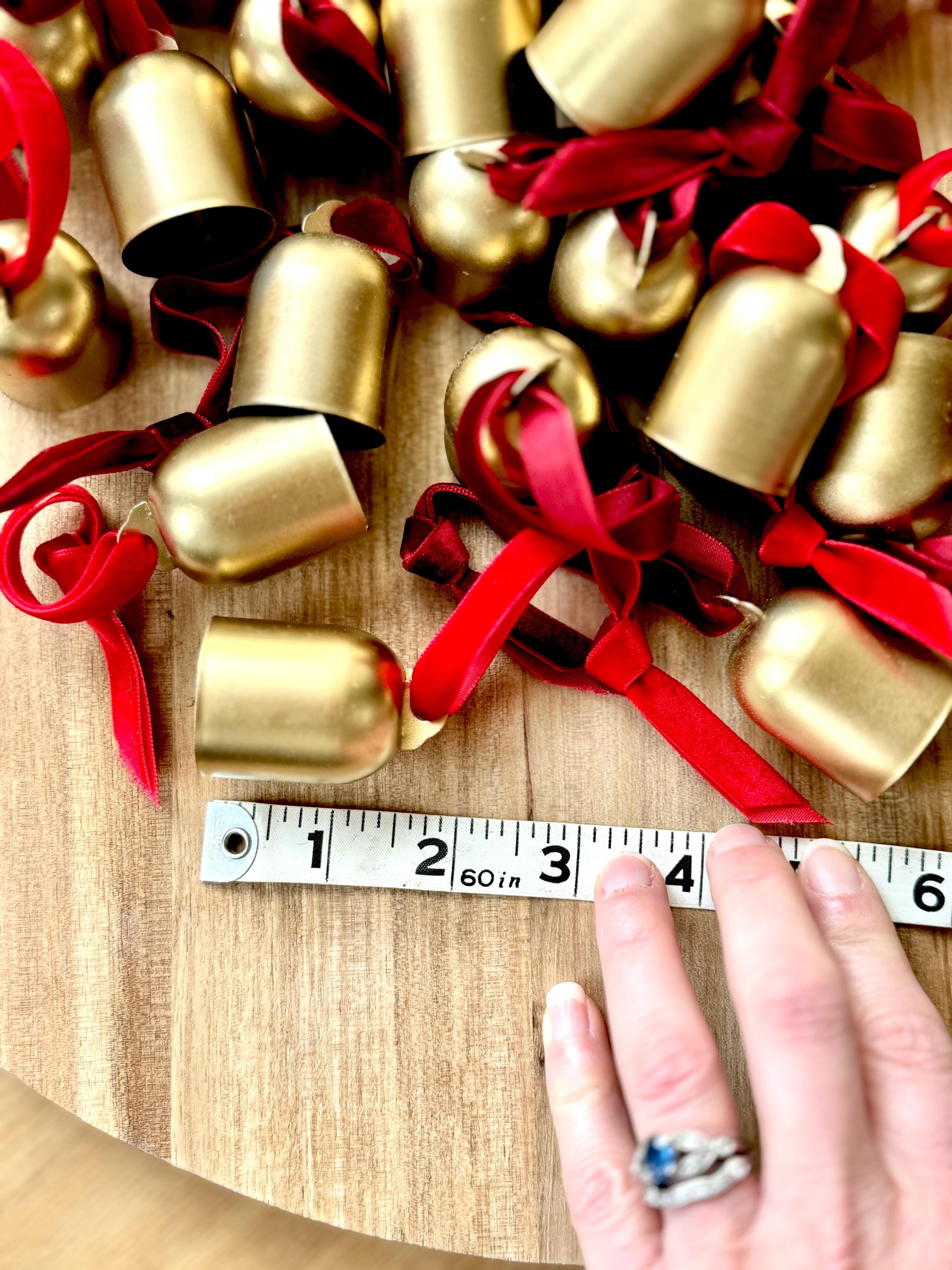 Rustic Gold Velvet Bells Set - Christmas Bell Ornaments, Vintage ...