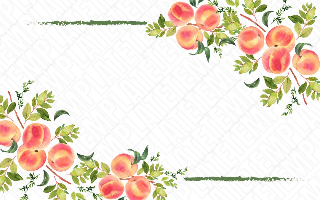 Peaches Invitation Template Digital Download - Etsy