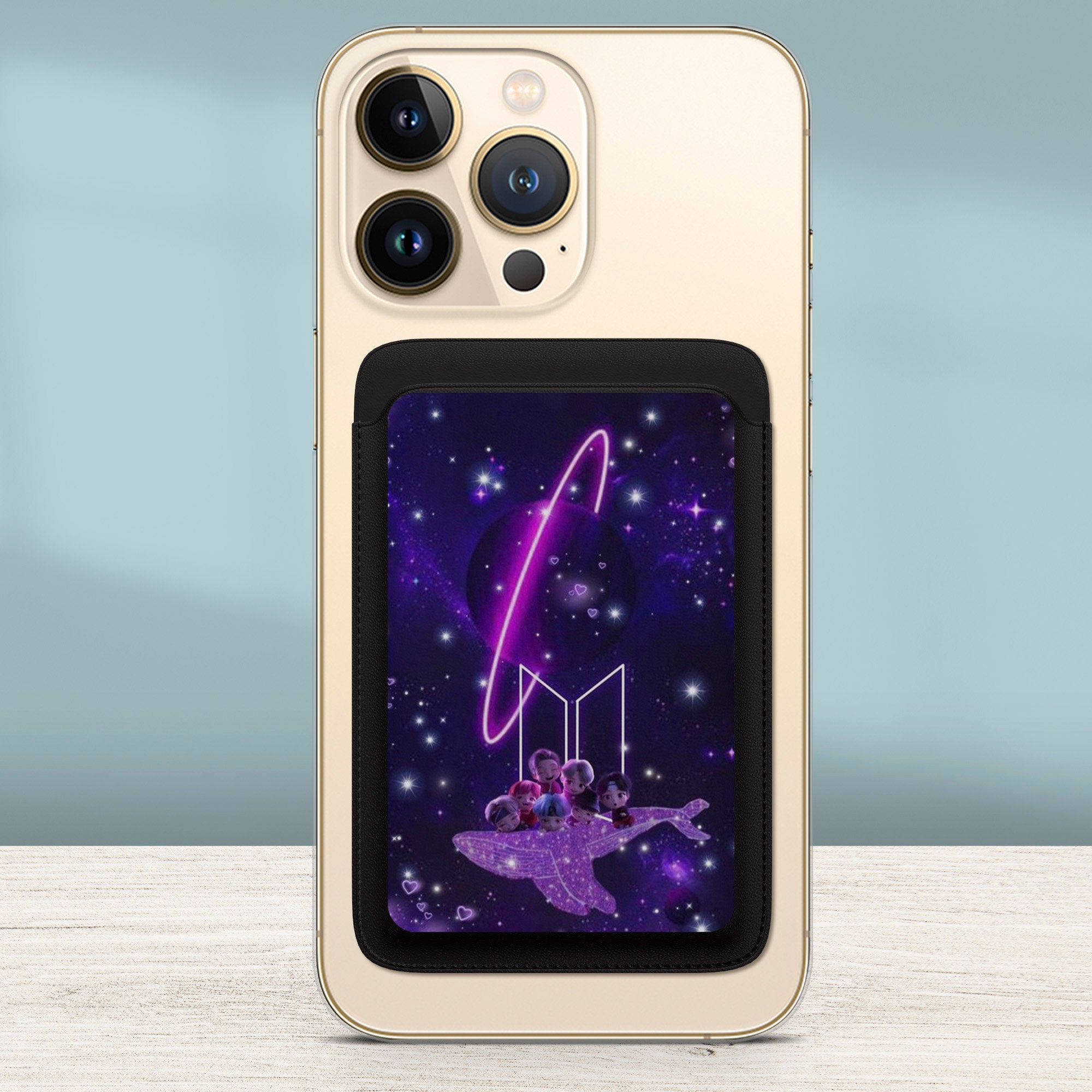 Kpop Magnetic Wallet Galaxy Card Holder Case for 12 / 12 Pro/ 12 Mini / 12 Max / 13 / 13 Pro ...