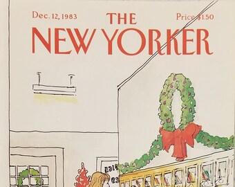 1983 Vintage New Yorker Cover, December 12 (arthur Getz), Original New ...