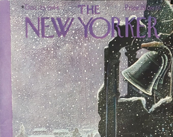 Vintage New Yorker Magazine (cover Only) December 23, 1944 Rea Irvin ...