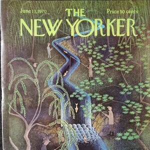 Vintage New Yorker Magazine (cover Only) June 13, 1970 Charles E Martin ...