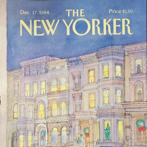 Vintage New Yorker Magazine cover Only December 17, 1984 Iris Van ...