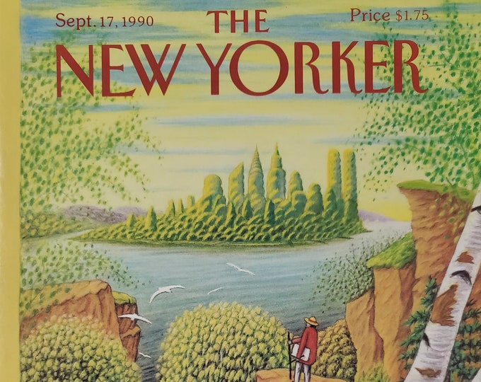 Vintage New Yorker Magazine (cover Only) September 17, 1990 Bob Knox ...