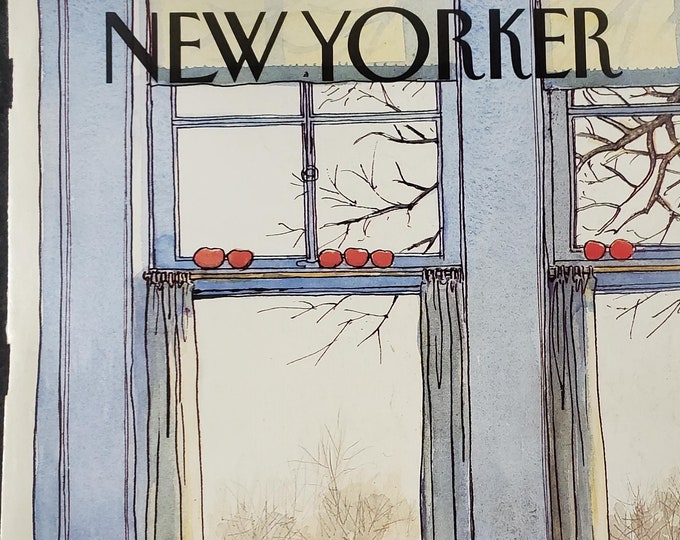 Vintage New Yorker Magazine (cover Only) November 19, 1984 Arthur Getz ...