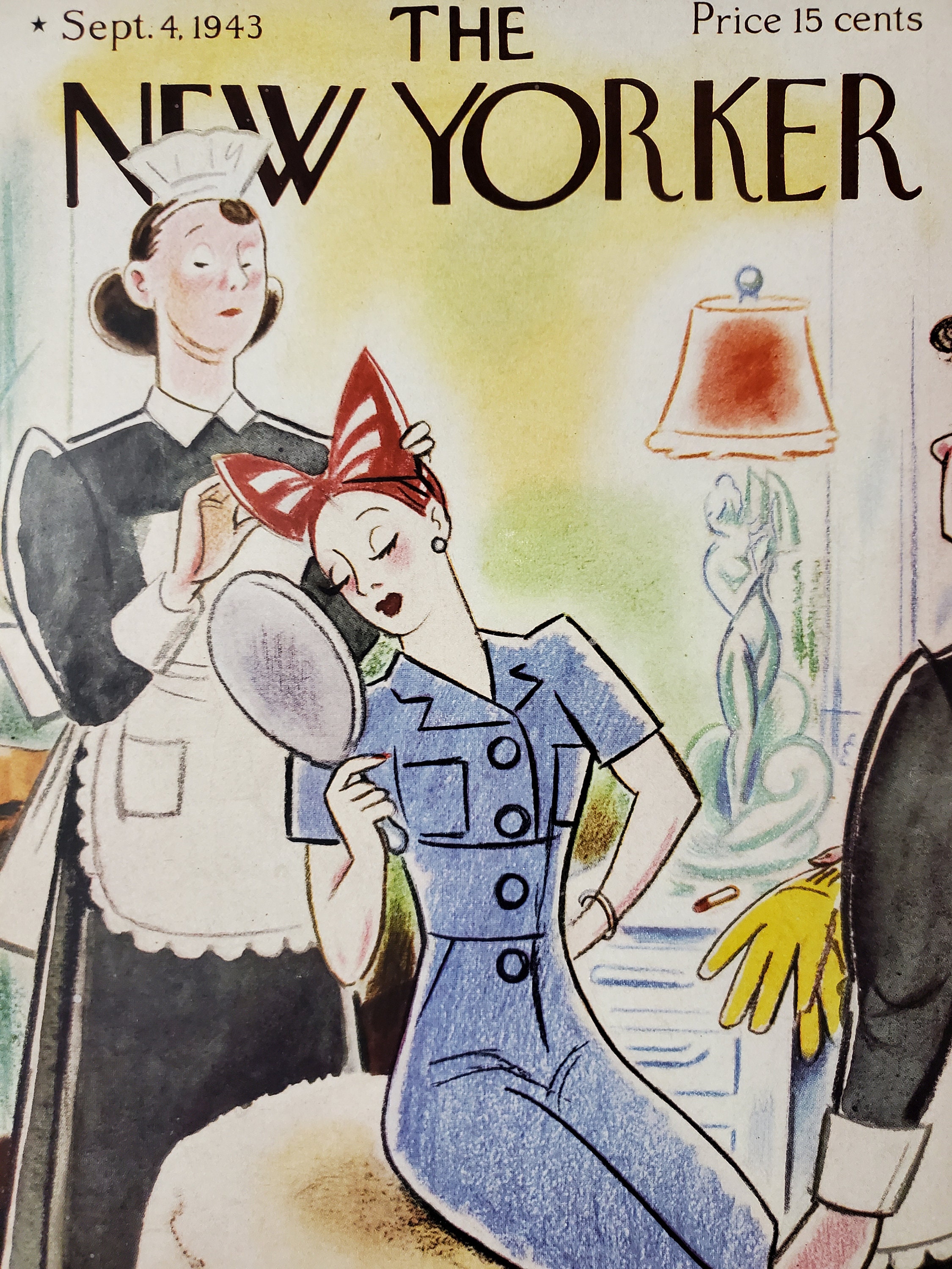 Vintage New Yorker Magazine (cover Only) September 4, 1943 Rea Irvin ...