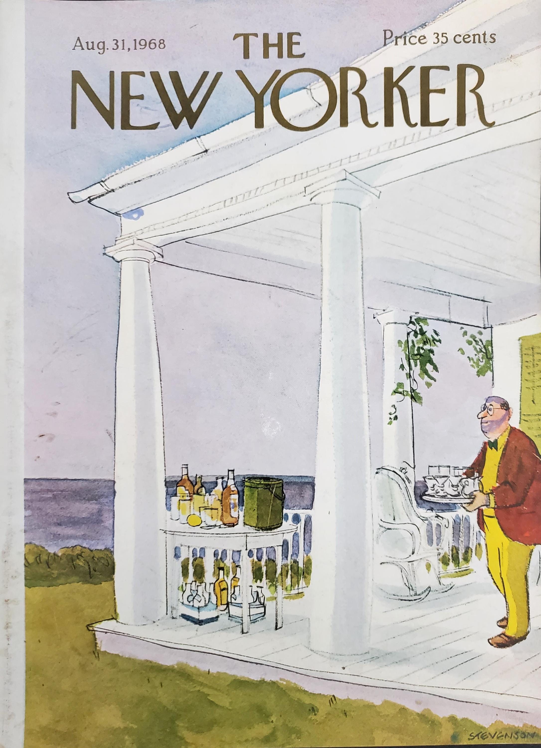 Vintage New Yorker Magazine (cover Only) August 31, 1968 James ...