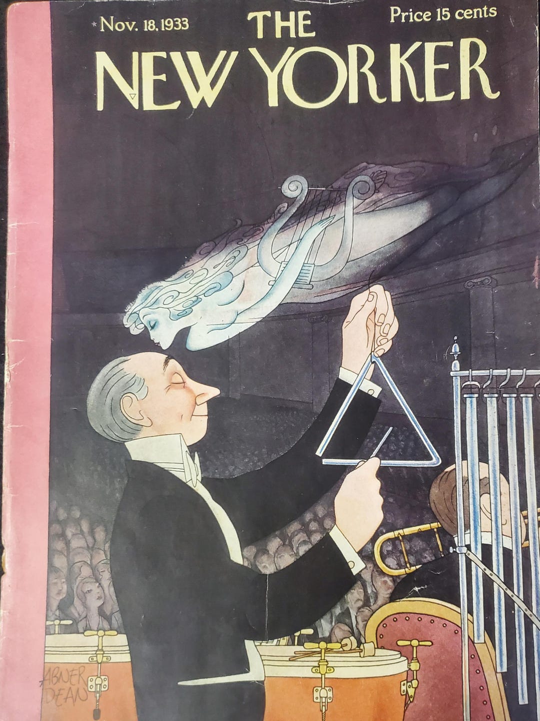 Vintage New Yorker Magazine (cover Only) November 18, 1933 Abner Dean ...