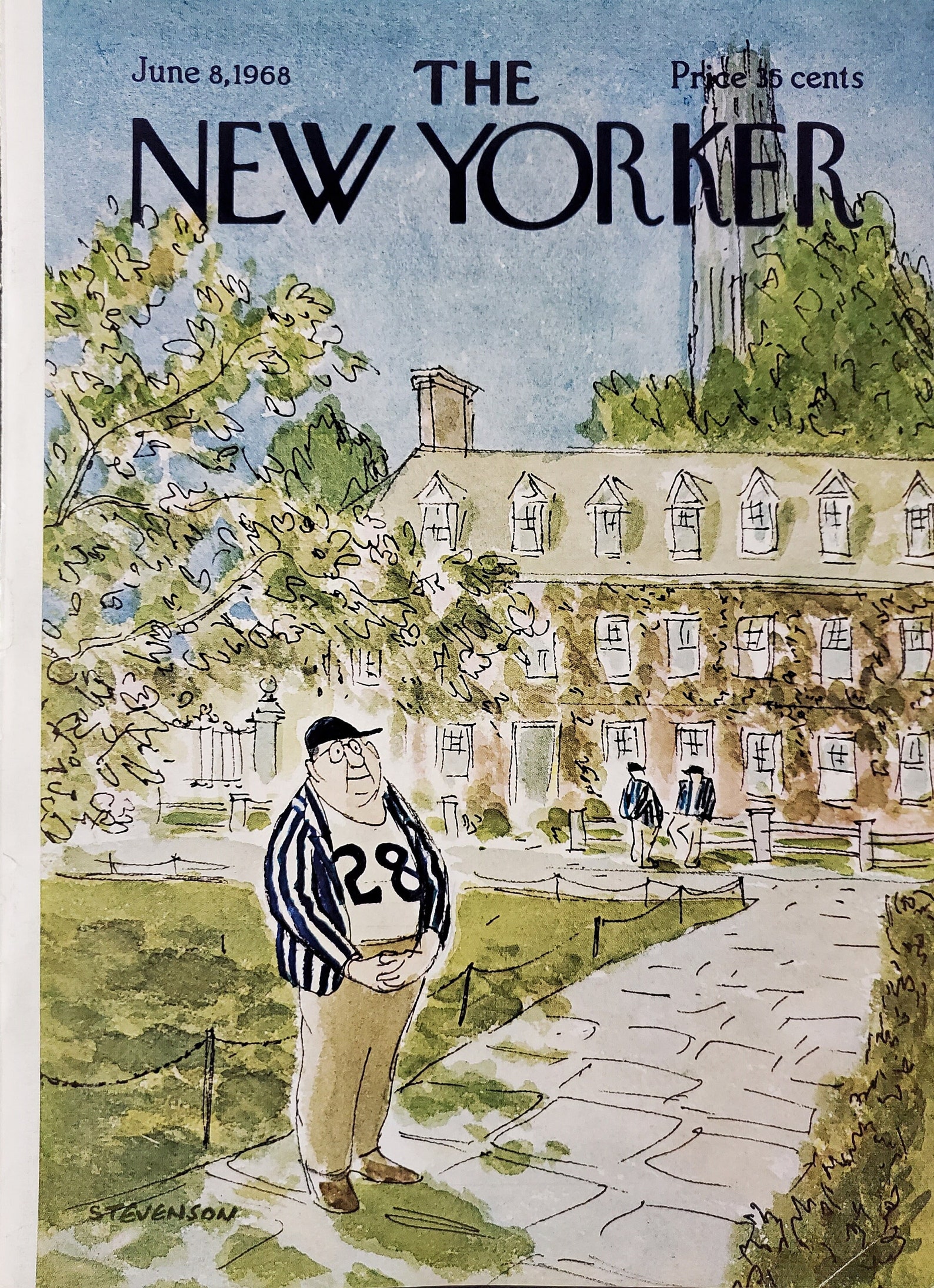 Vintage New Yorker Magazine (cover Only) June 8, 1968 Robert Stevenson ...