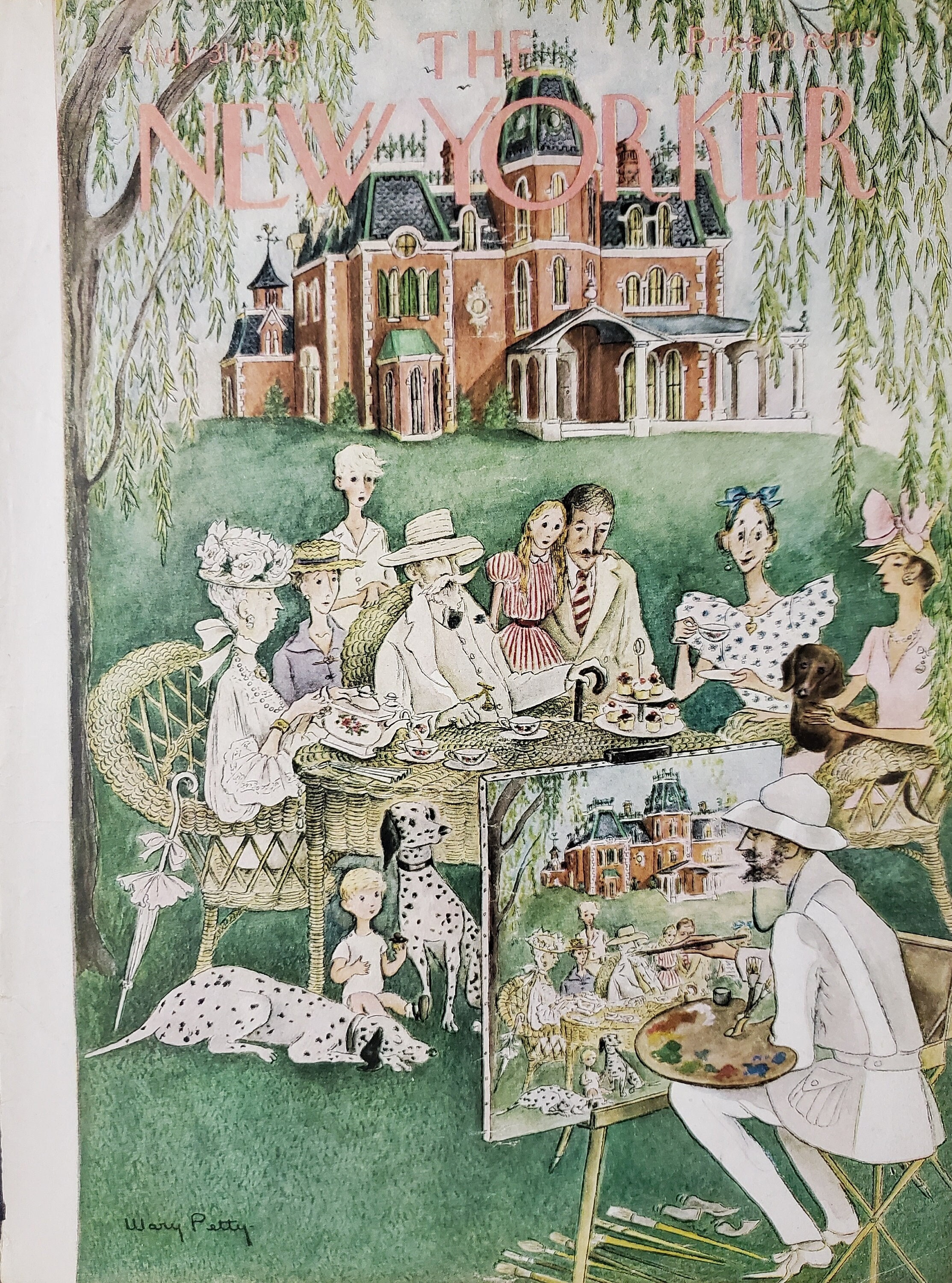 Vintage New Yorker Magazine (cover Only) July 31, 1948 Mary Petty Cover ...