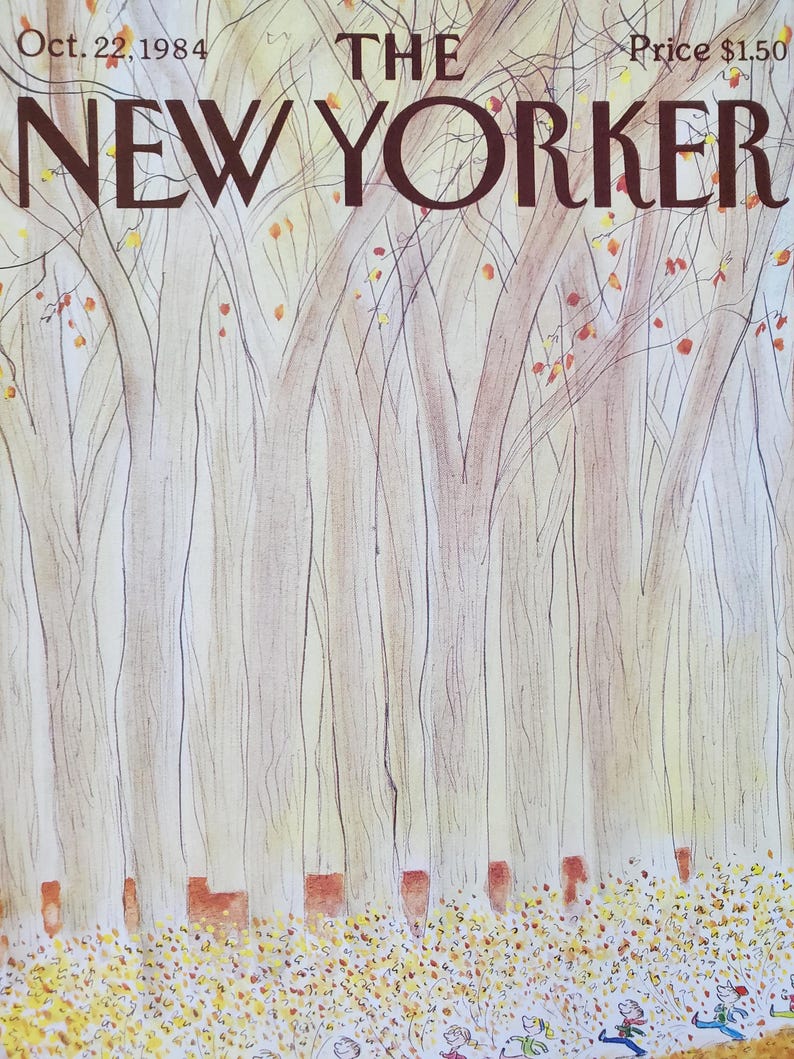 Vintage New Yorker Magazine (cover Only) October 22, 1984 JJ Sempe ...