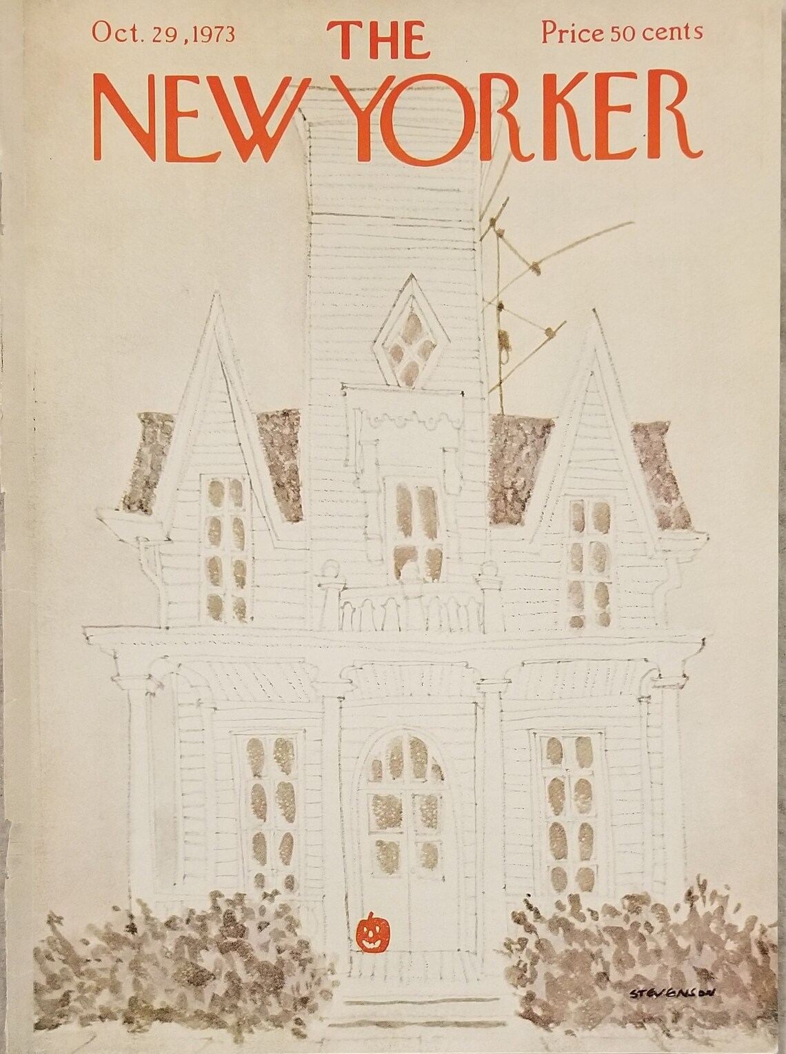 Vintage New Yorker Magazine (COVER ONLY) October 29, 1973 James ...