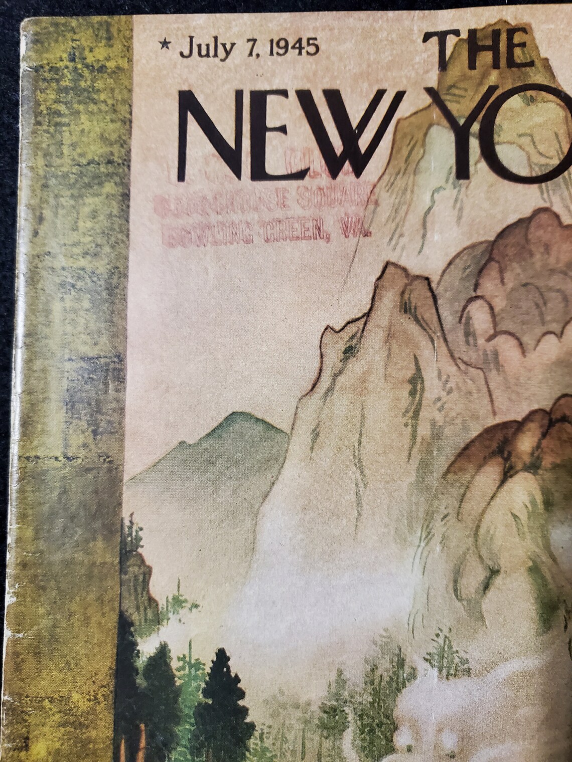 Vintage New Yorker Magazine (cover Only) July 7, 1945 Rea Irvin Cover ...