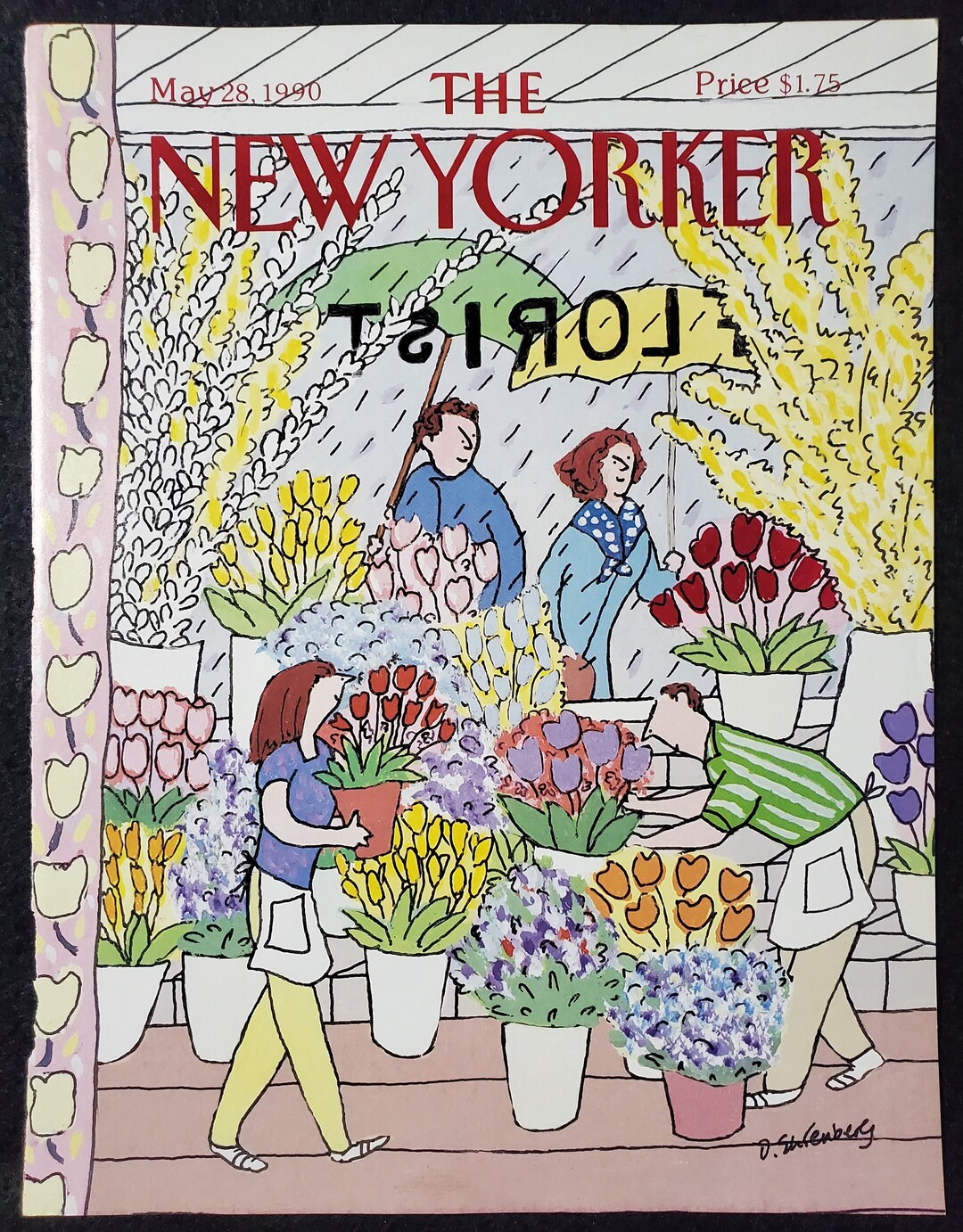 Vintage New Yorker Magazine (cover Only) May 28, 1990 Devera Ehrenberg ...