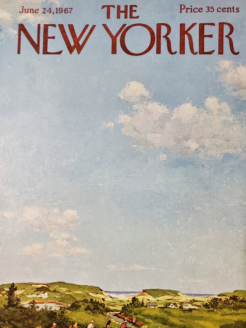 Vintage New Yorker Magazine (cover Only) June 24, 1967 Albert Hubbell ...