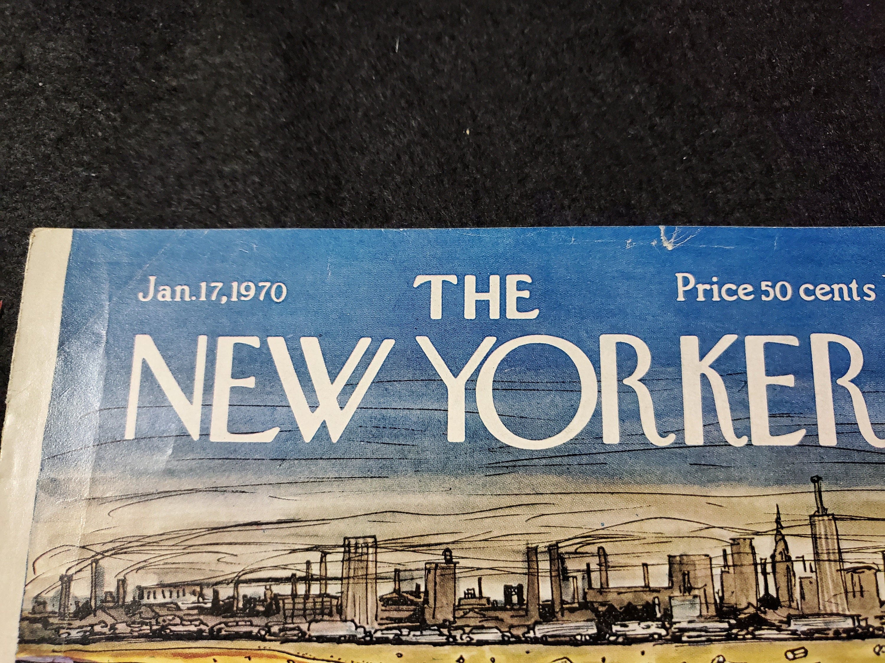 Vintage New Yorker Magazine (cover Only) January 17, 1970 Charles ...