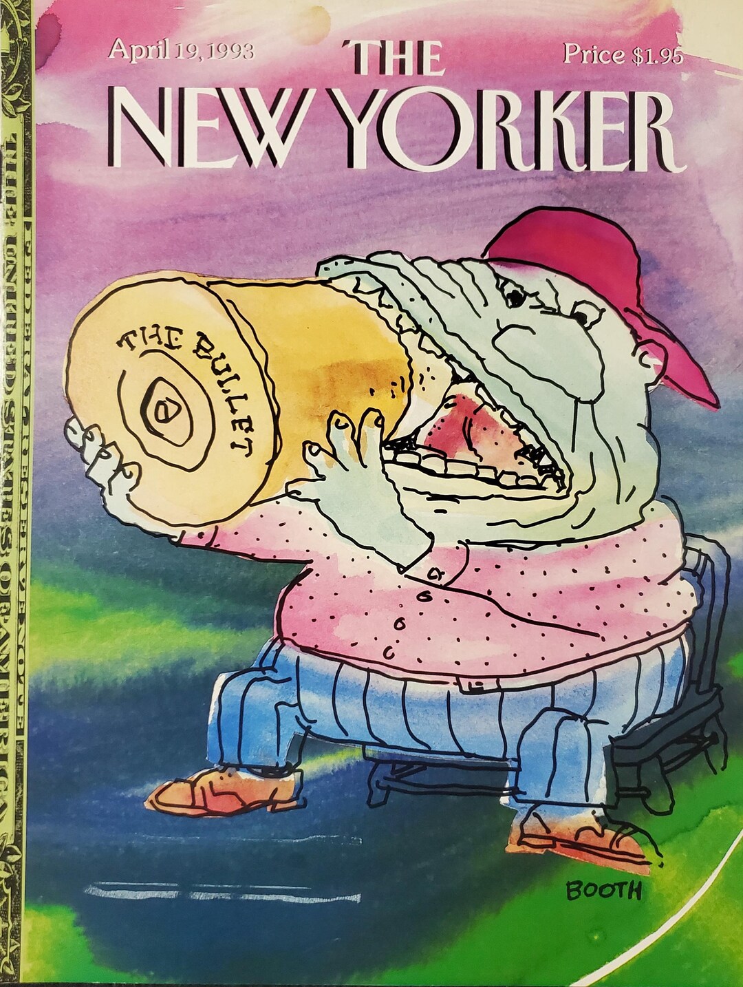 Vintage New Yorker Magazine (cover Only) April 19, 1993 George Booth ...
