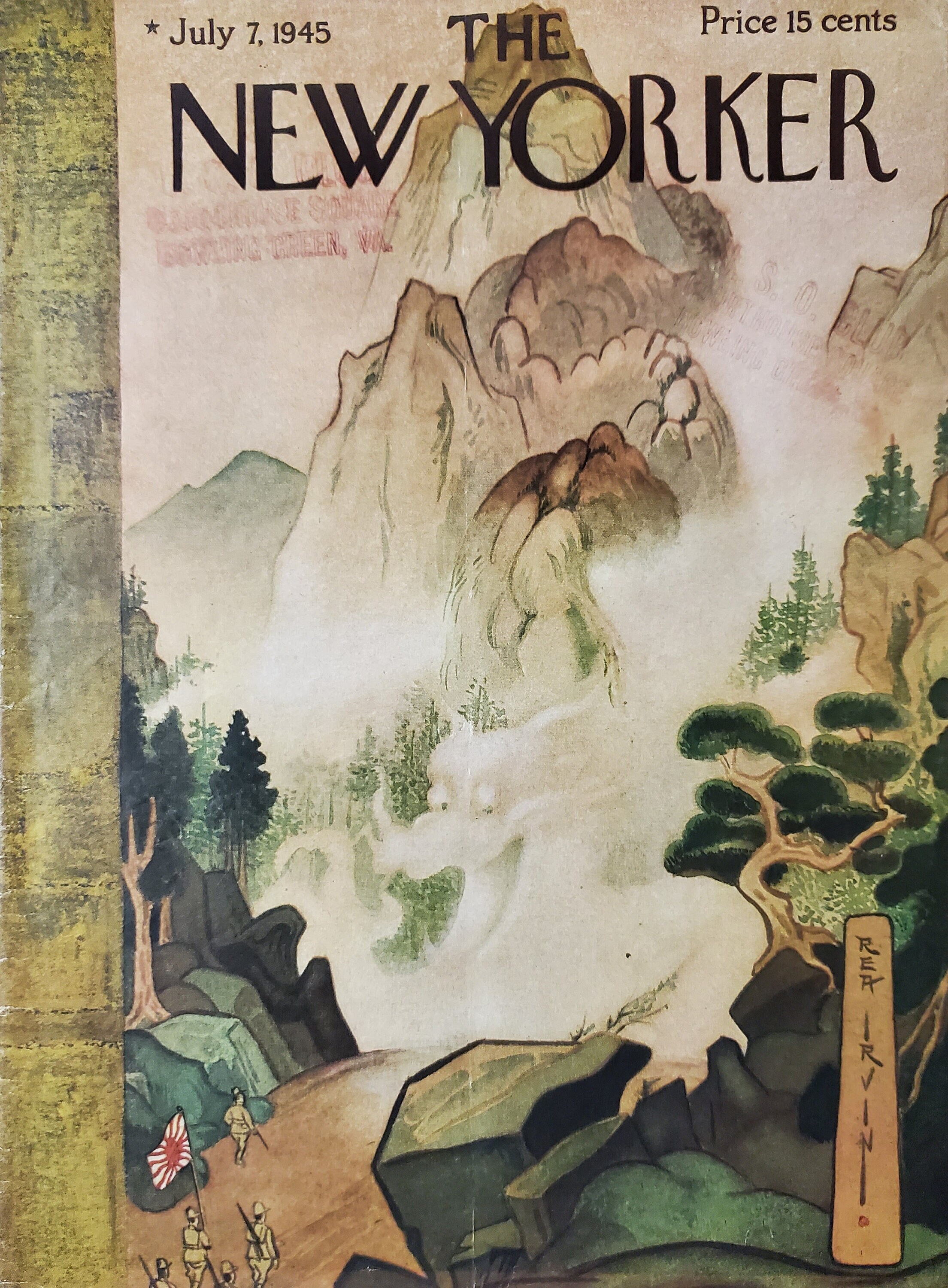 Vintage New Yorker Magazine (cover Only) July 7, 1945 Rea Irvin Cover ...